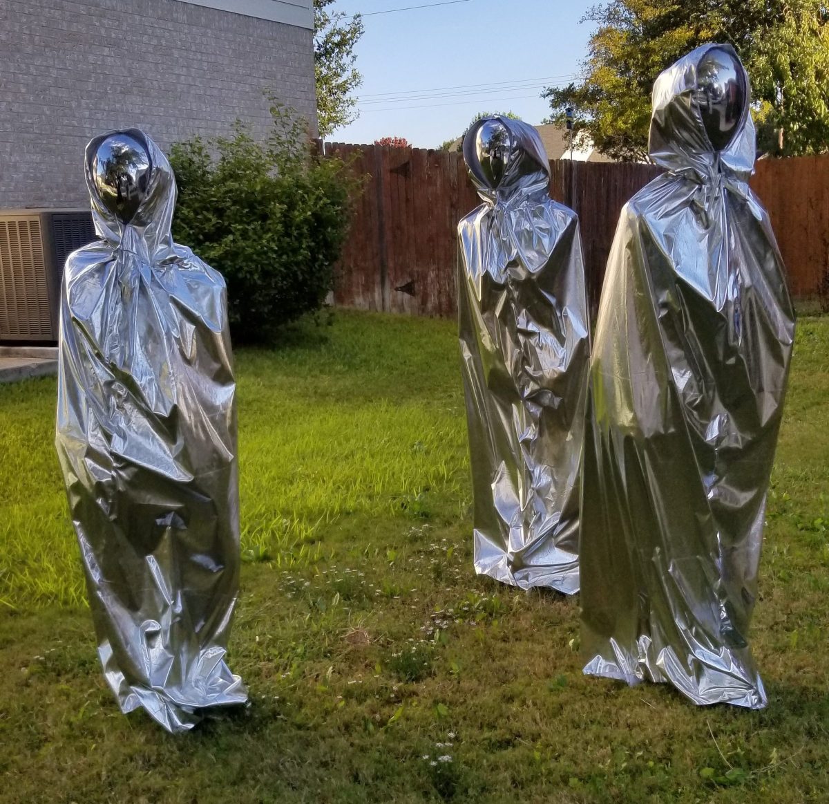 Silver Faceless Aliens – Crazy Green Thumbs