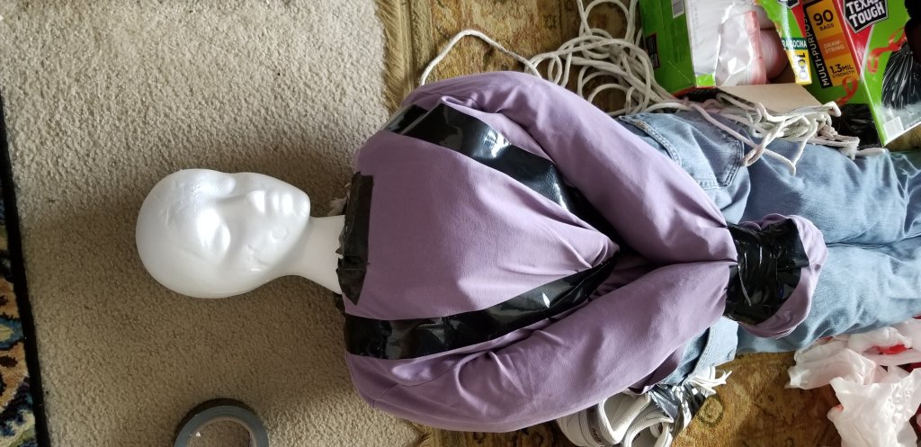 How To Make A Bagged Dead Body For Halloween – Crazy Green Thumbs