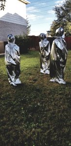 Silver Faceless Aliens – Crazy Green Thumbs